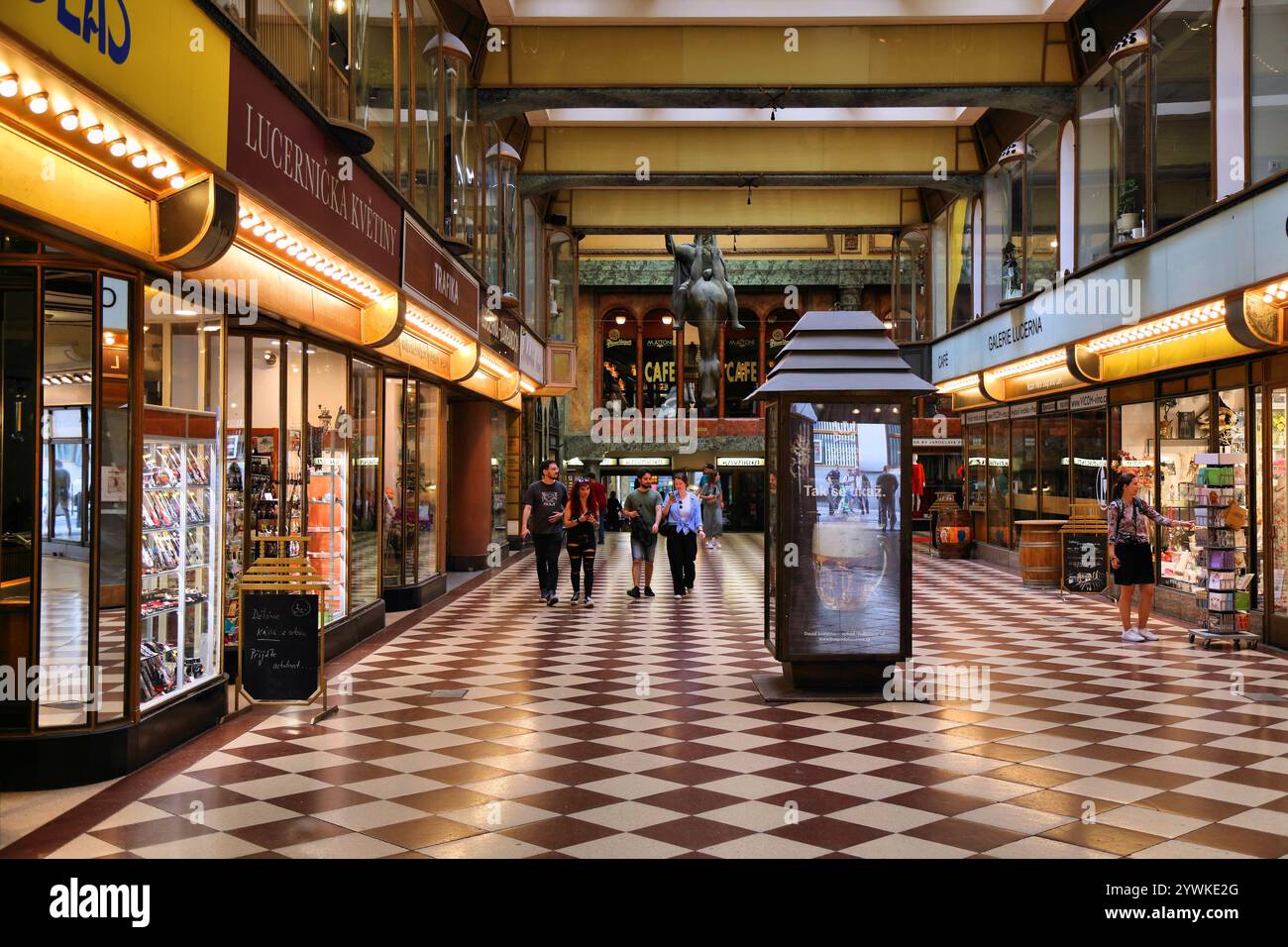Lucerna passage prague hi-res stock photography and images - Alamy
