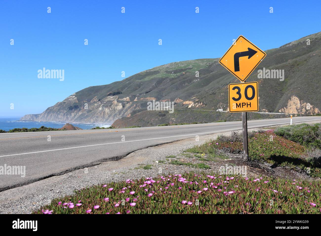 California Pacific Coast Highway scenic drive. Cabrillo Highway ...