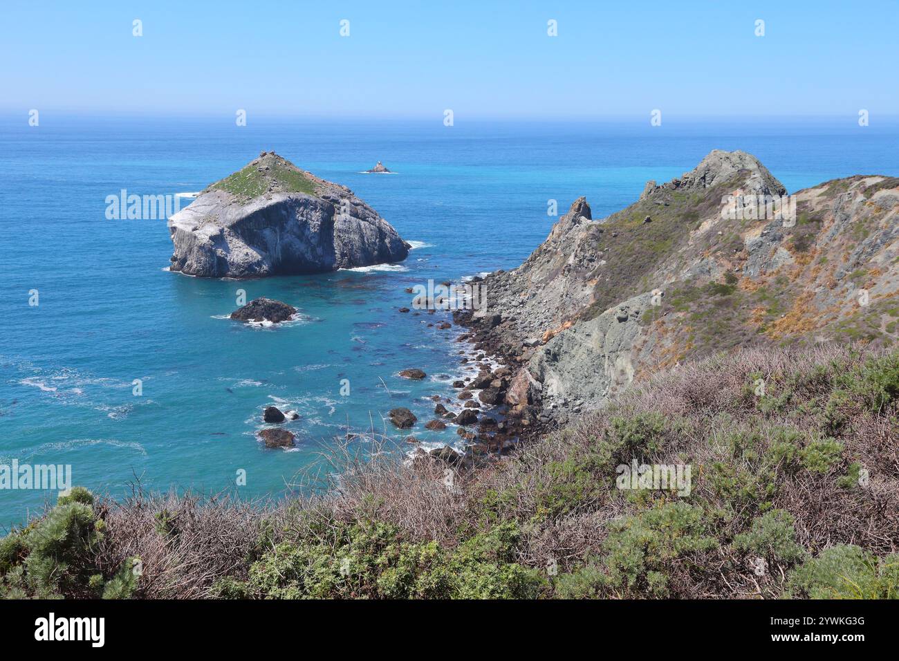 California landscape, United States - Pacific coast at Big Sur region ...