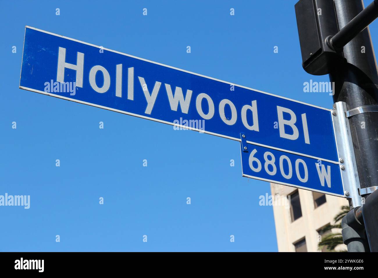 Hollywood Boulevard sign in Los Angeles, California, USA Stock Photo ...
