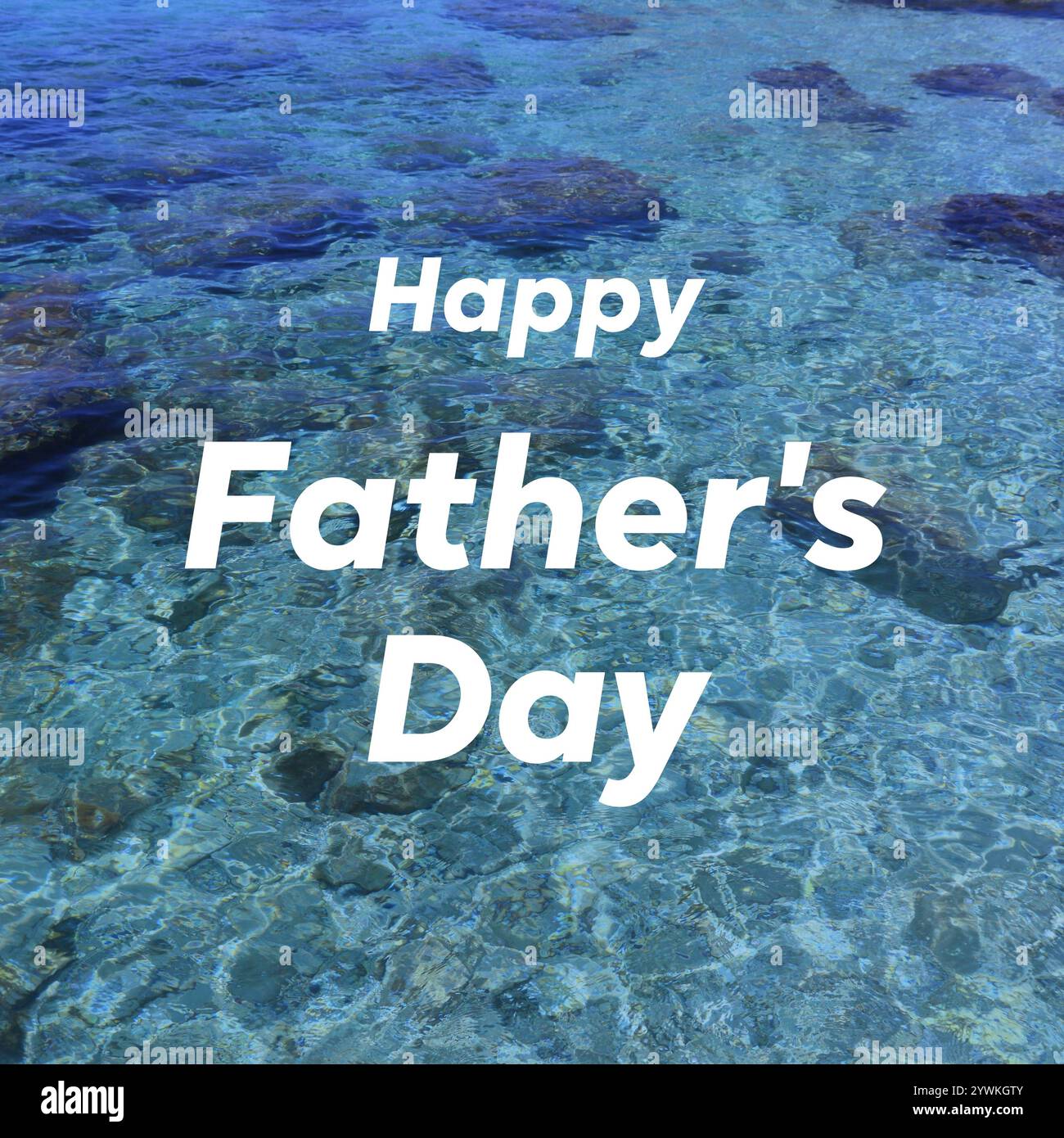 Happy Father's Day card square web banner. Happy Father's Day wishes ...