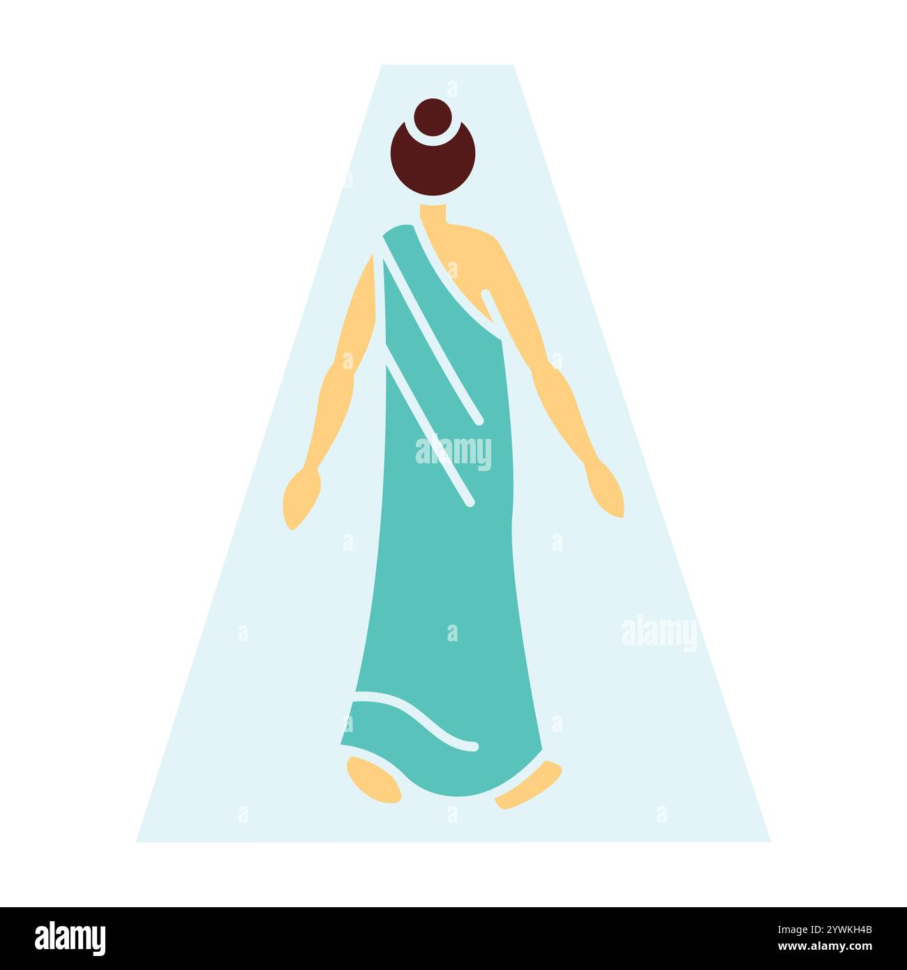 The Middle Way in Buddhism line icon. Vector isolated element. Editable ...
