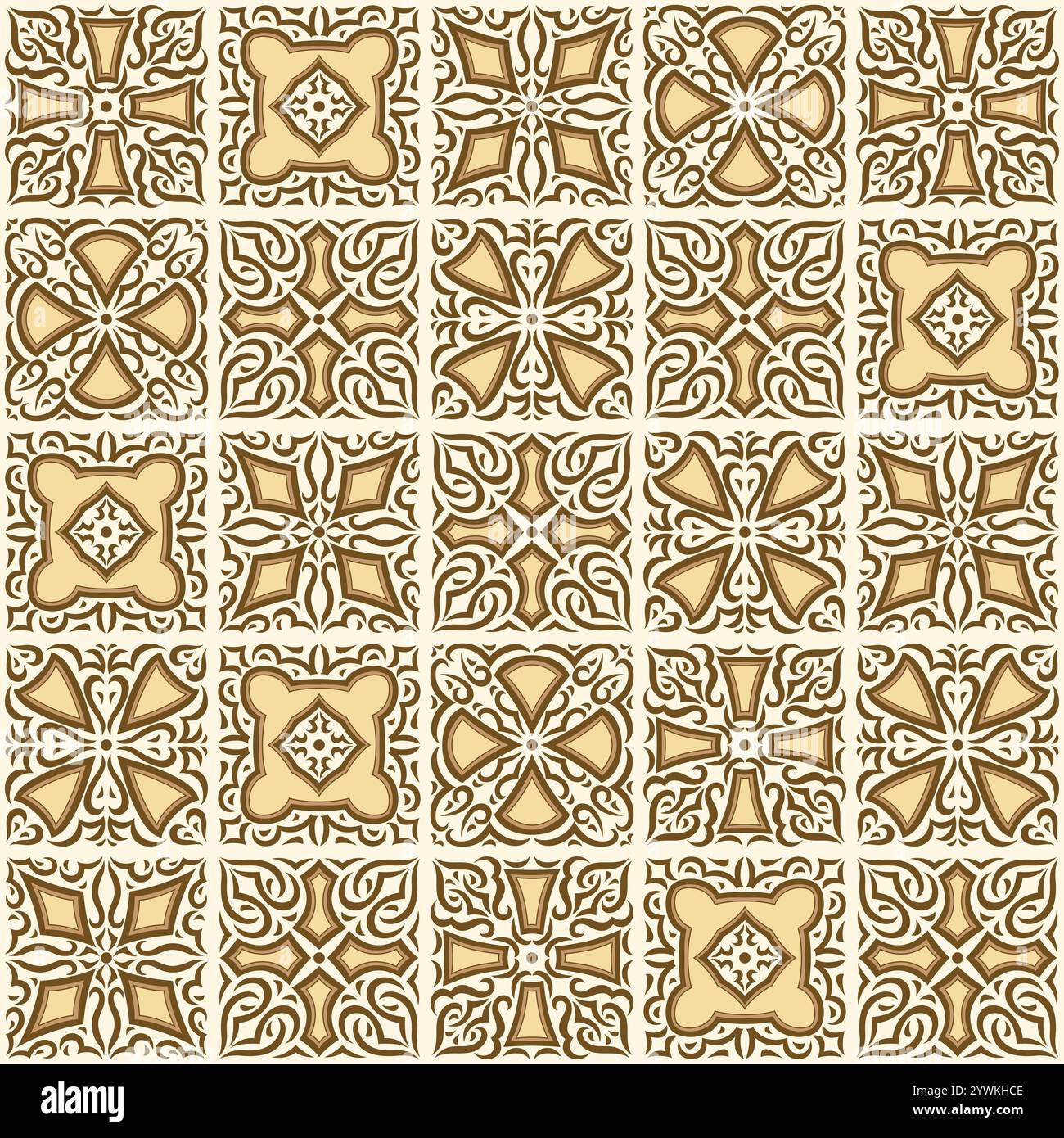 Arabic ceramic tile pattern. Traditional eastern decorative talavera ...