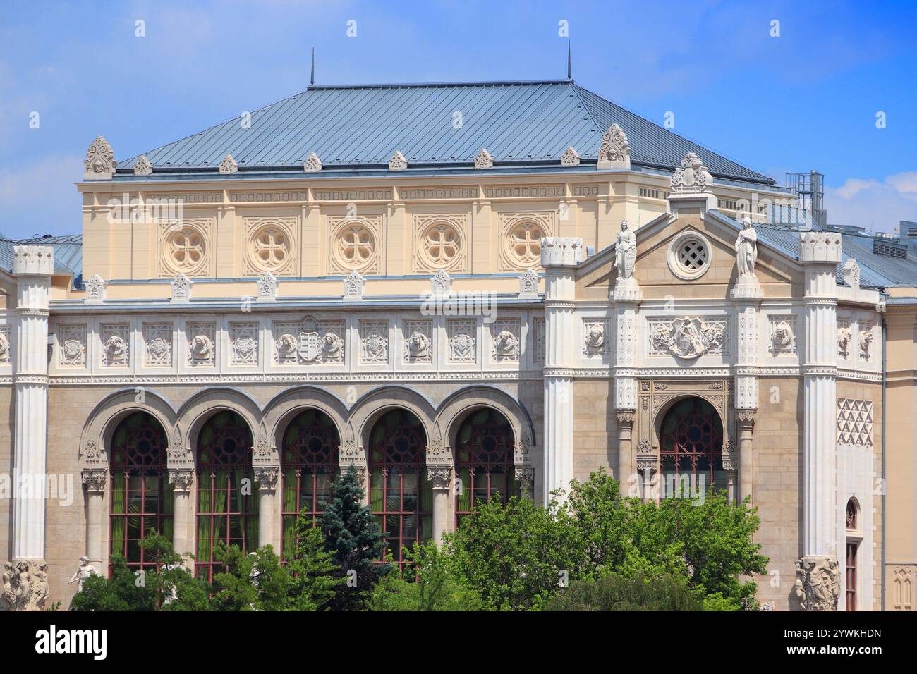 Budapest, Hungary - Vigado Concert Hall in Pest district Stock Photo ...
