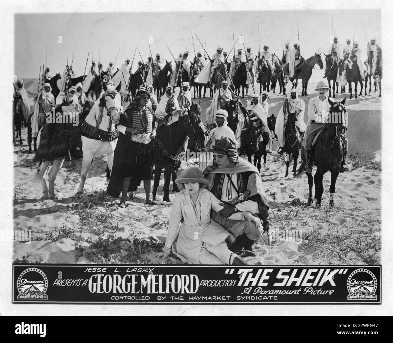 Legendary Silent Film Star RUDOLPH VALENTINO and AGNES AYRES in a scene ...