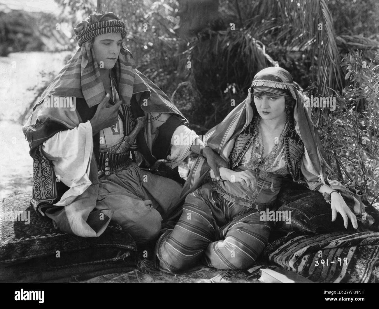 Legendary Silent Film Star RUDOLPH VALENTINO and AGNES AYRES in a scene ...