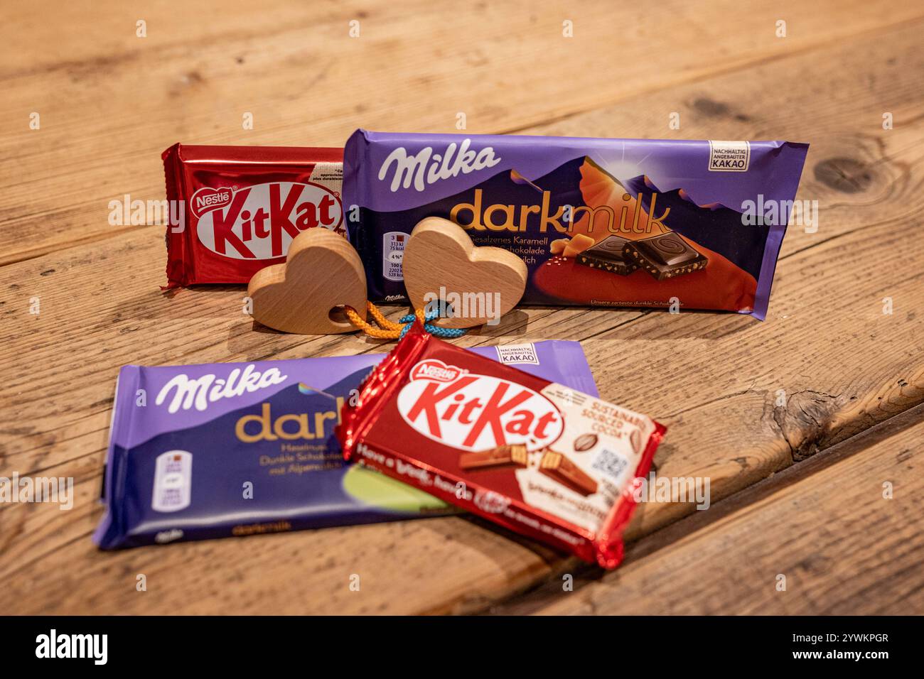 Milka und KitKat Schokolade mit Herz und Übernahmeplänen 11.12.24 ...