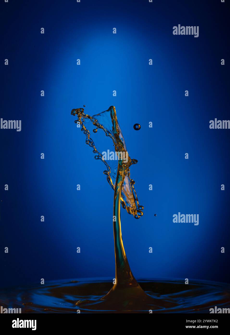 Arresting ethereal colour infused imaginative water collision macro ...