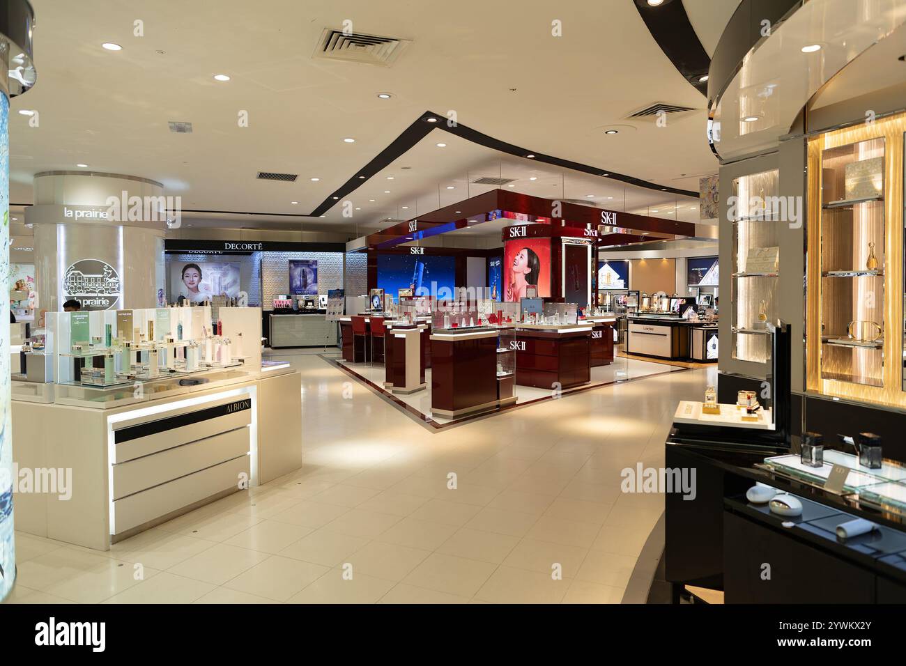 KUALA LUMPUR, MALAYSIA - DECEMBER 02, 2023: cosmetic products on ...