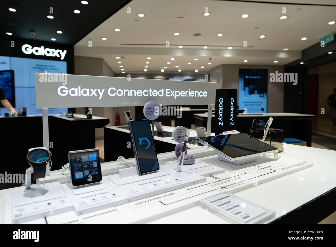 KUALA LUMPUR, MALAYSIA - DECEMBER 02, 2023: gadgets on display at the ...