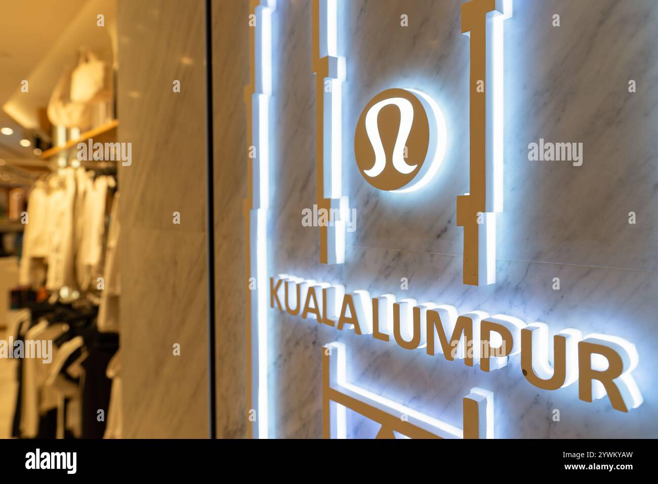 KUALA LUMPUR, MALAYSIA - DECEMBER 02, 2023: the Petronas Towers sign ...