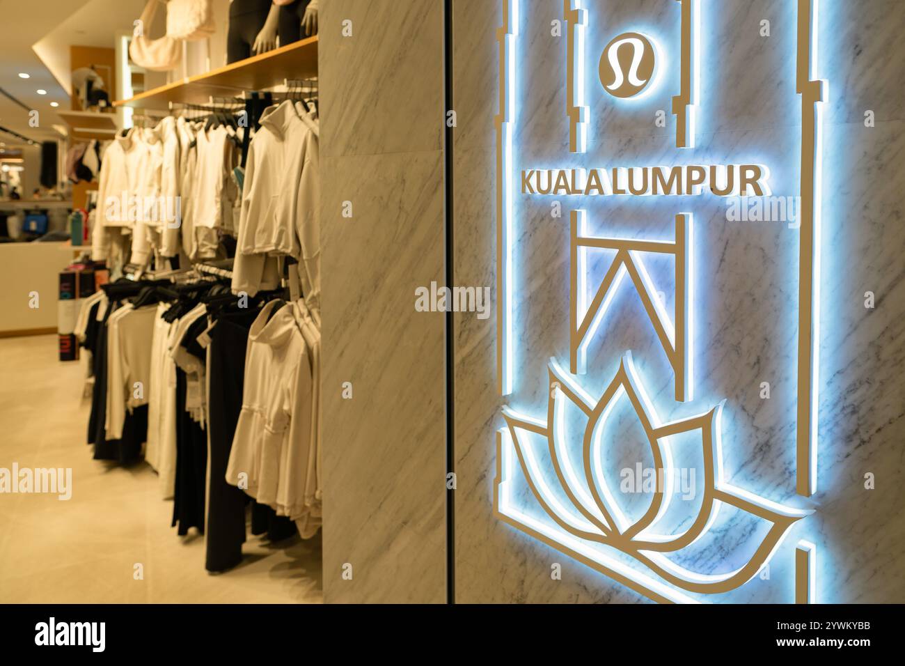 KUALA LUMPUR, MALAYSIA - DECEMBER 02, 2023: the Petronas Towers sign ...