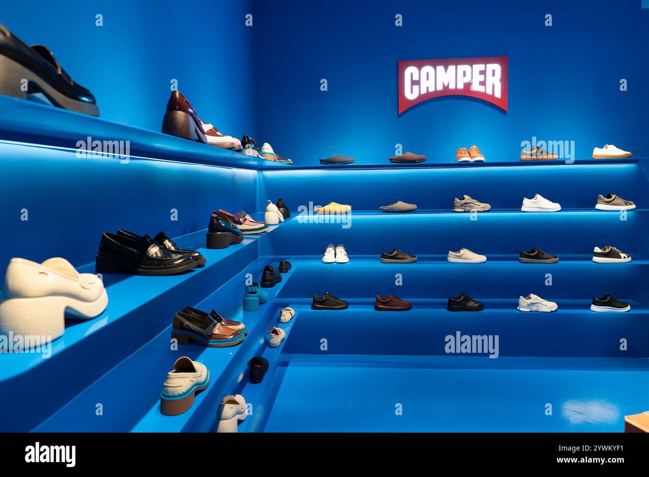 KUALA LUMPUR, MALAYSIA - DECEMBER 02, 2023: goods on display at Camper ...