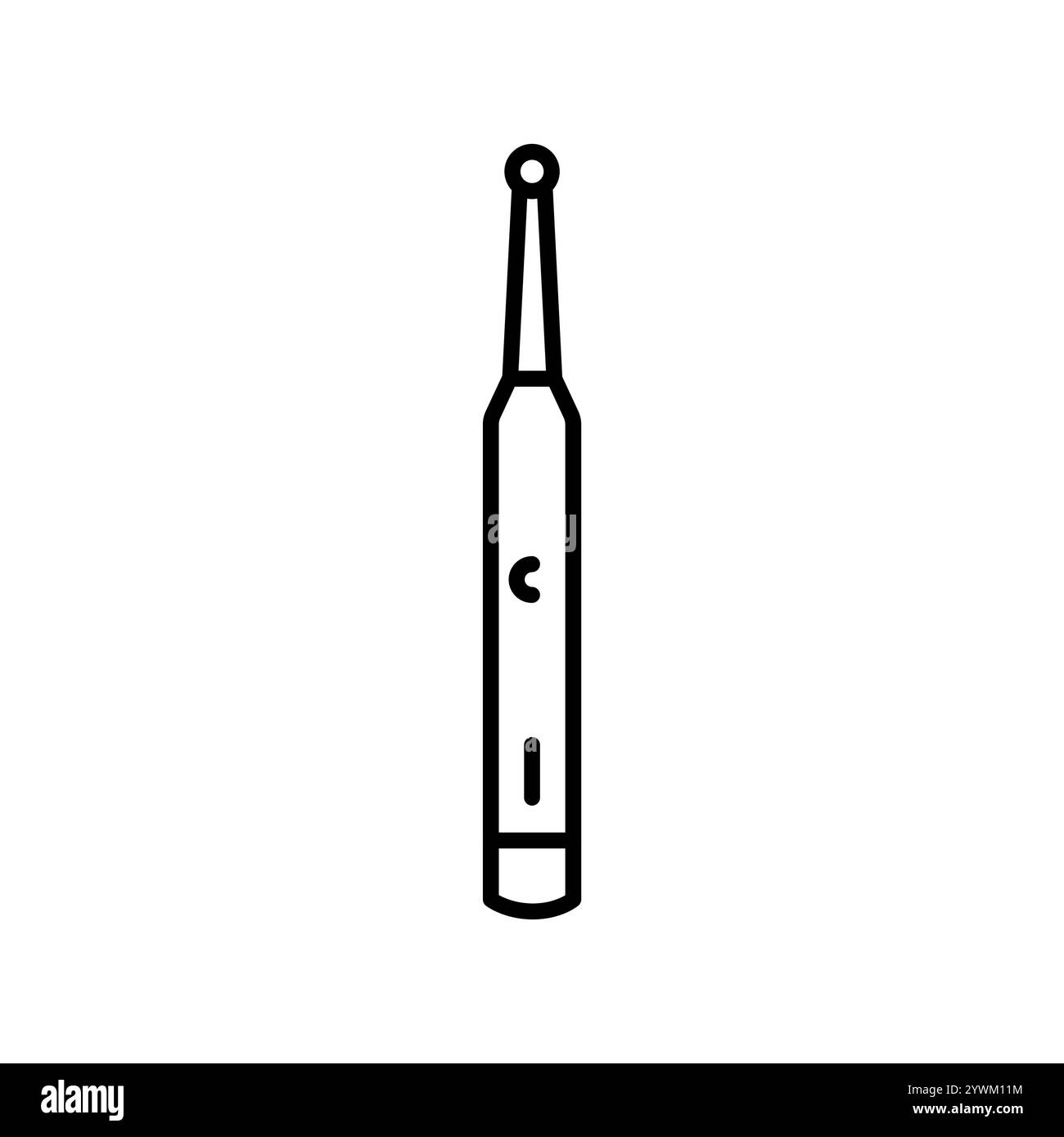 Electric toothbrush line black icon. Sign for web page, mobile app ...