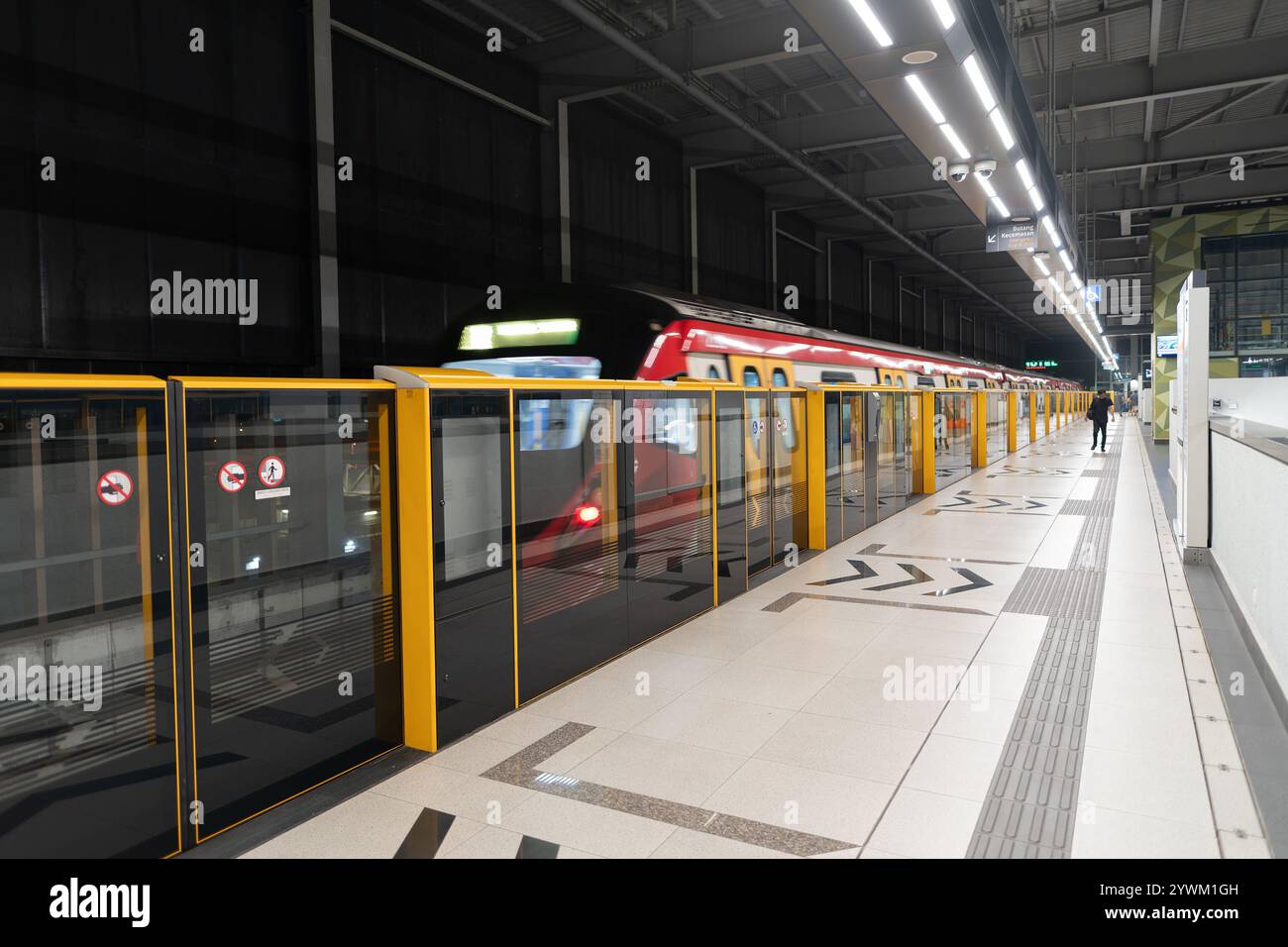 KUALA LUMPUR, MALAYSIA - DECEMBER 02, 2023: Rapid KL MRT Putrajaya Line ...