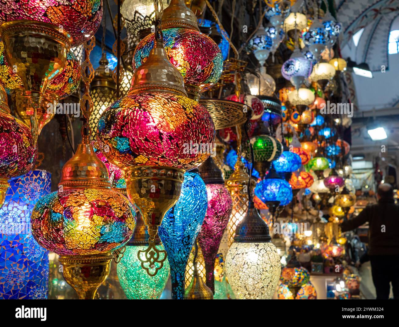 Istambul Turkey Bazaar Market spice Galata tower Stock Photo - Alamy