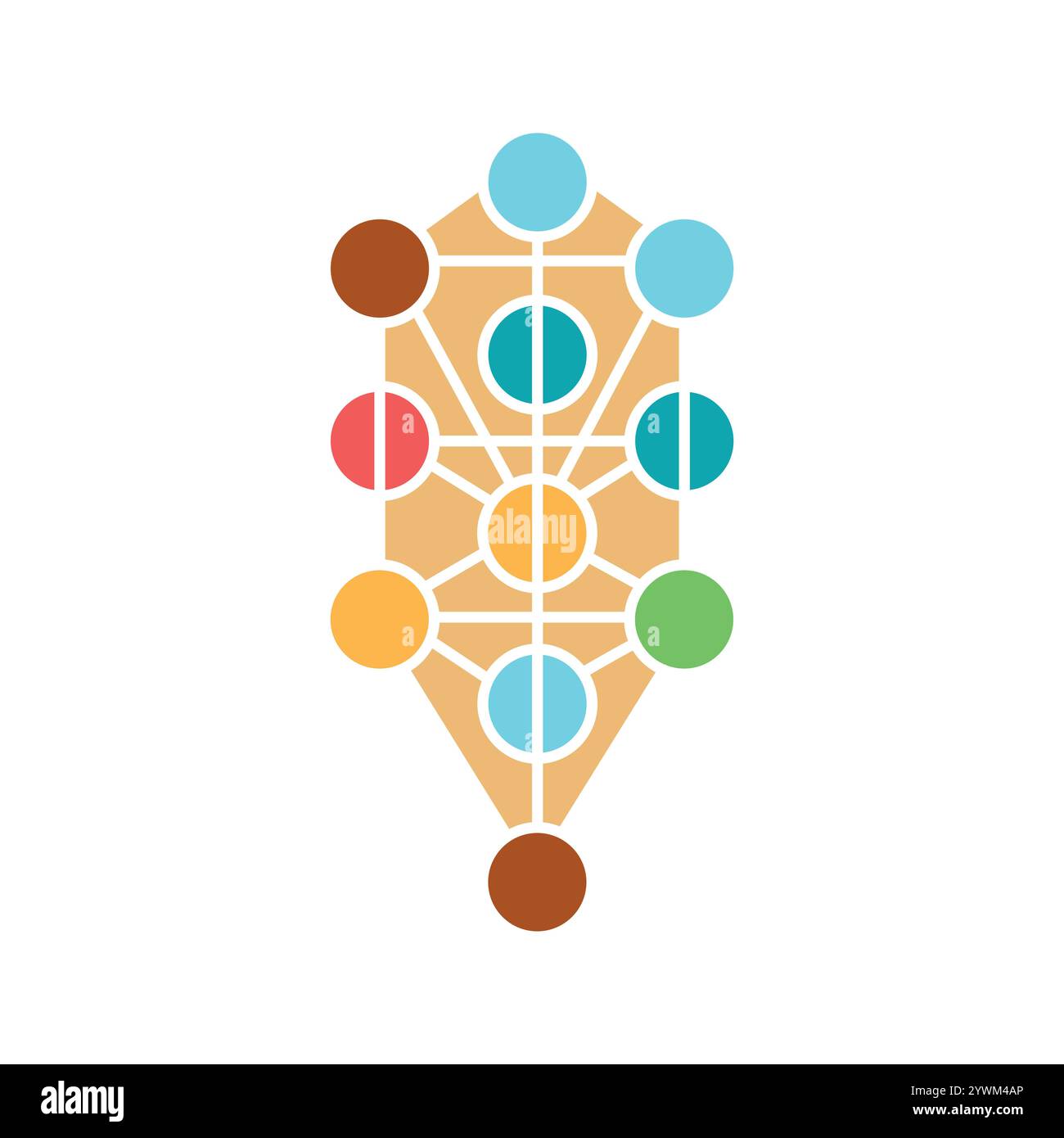 Kabbalah color icon. Judaism religion.Sign for web page, mobile app ...