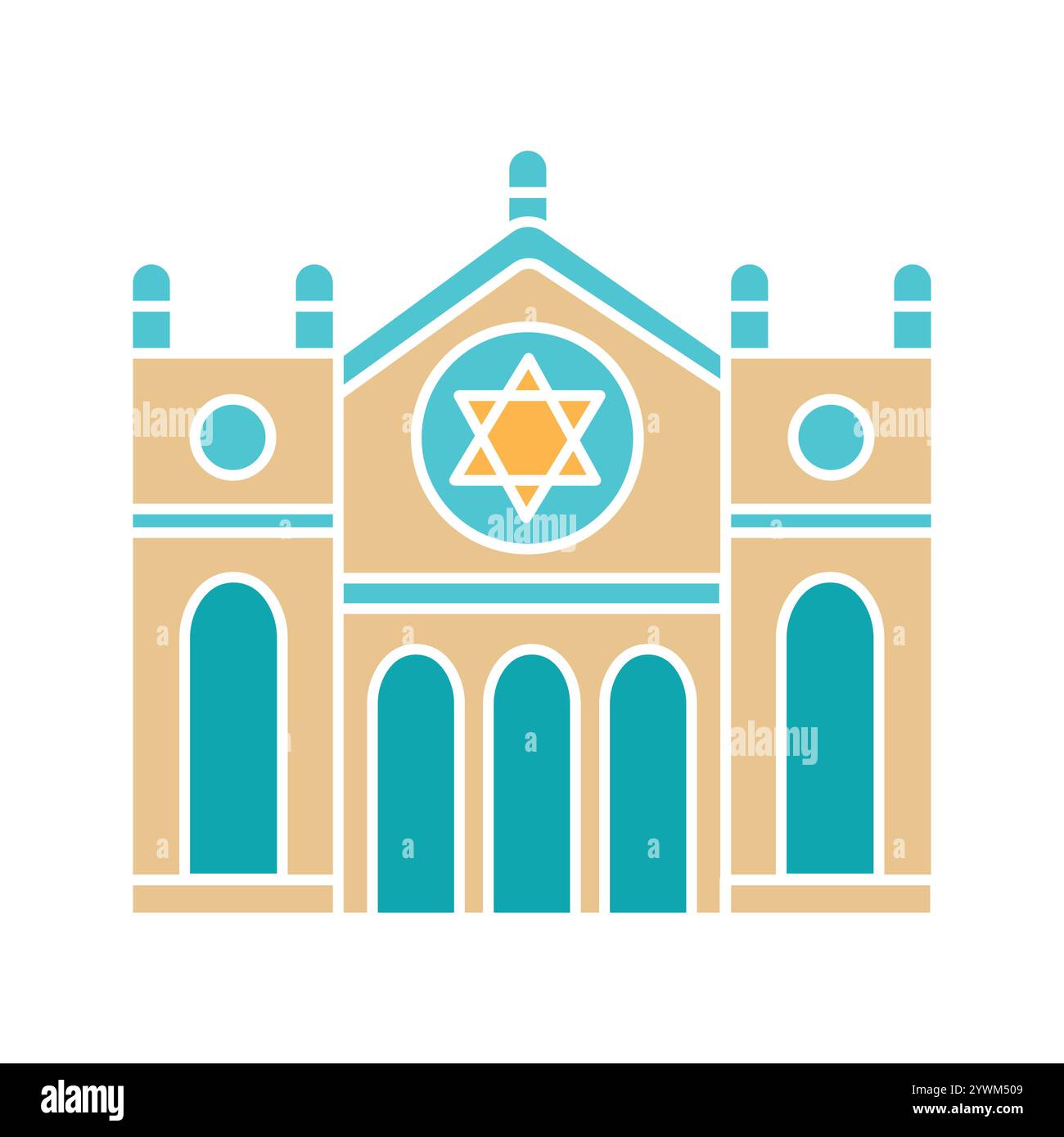 Synagogue jewish center Stock Vector Images - Alamy