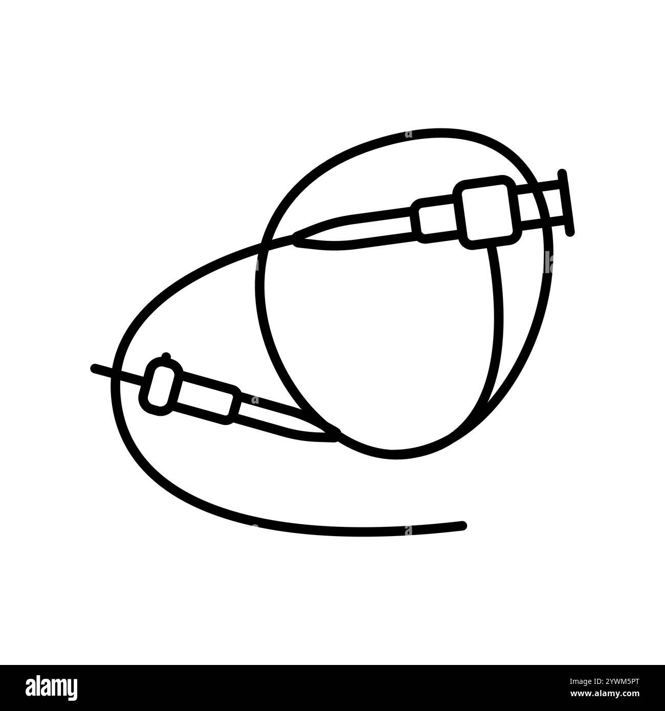 Endoscopy procedure line black icon. Sign for web page, mobile app ...