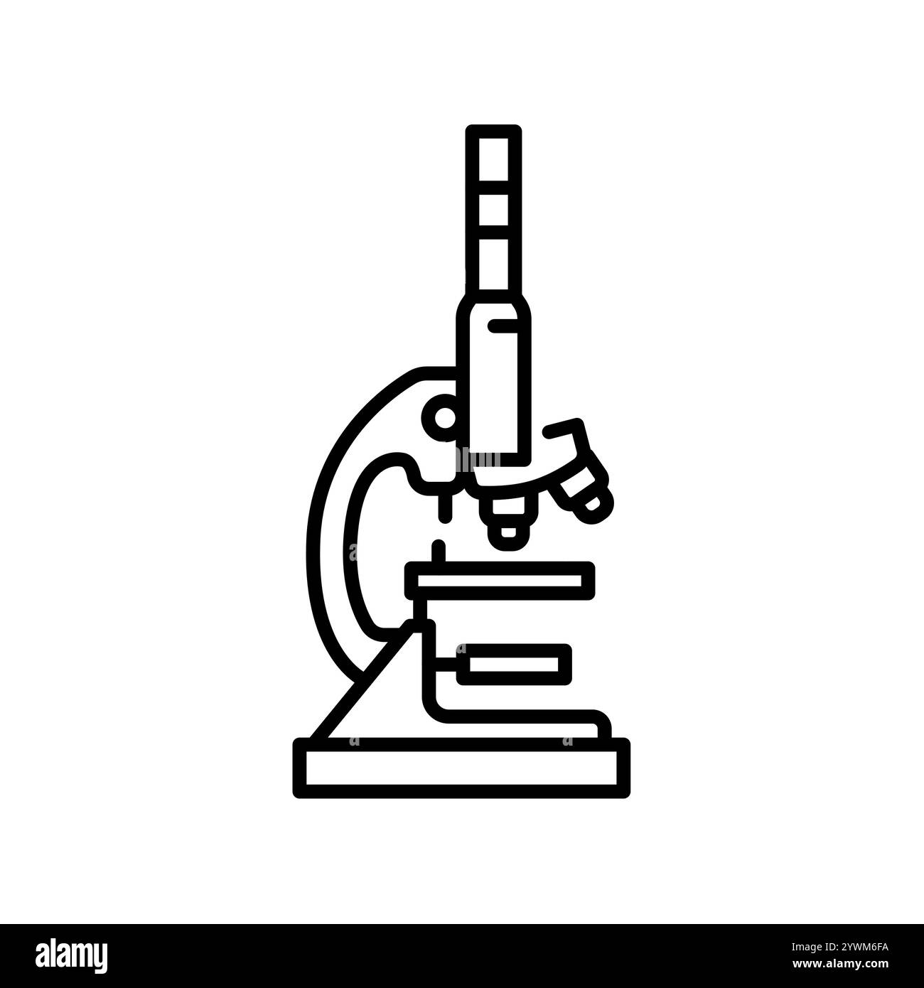 Microscope line black icon. Sign for web page, mobile app, button, logo ...