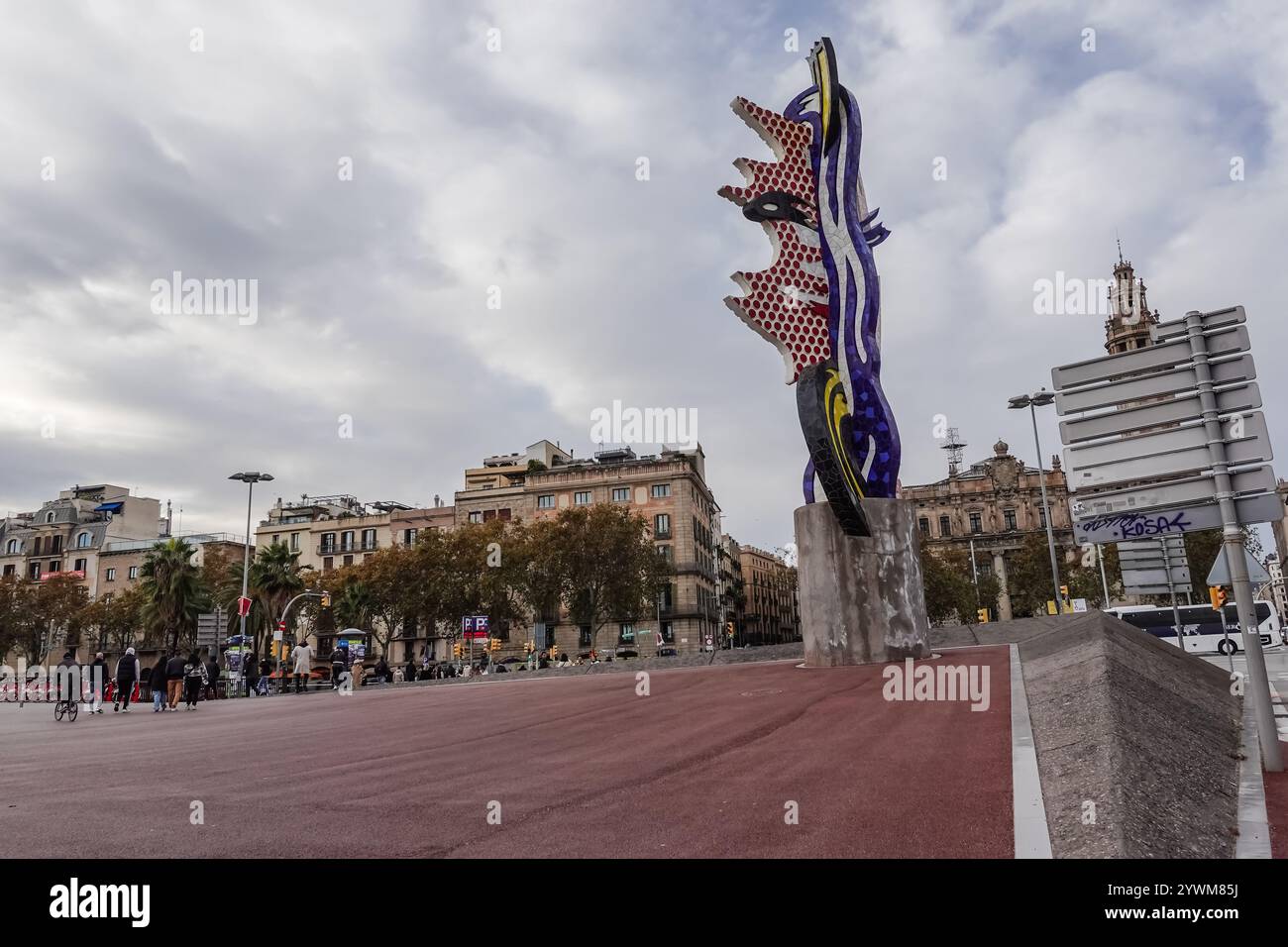 El Cap de Barcelona, also known as Barcelona's Head, is a 15-meter-high ...