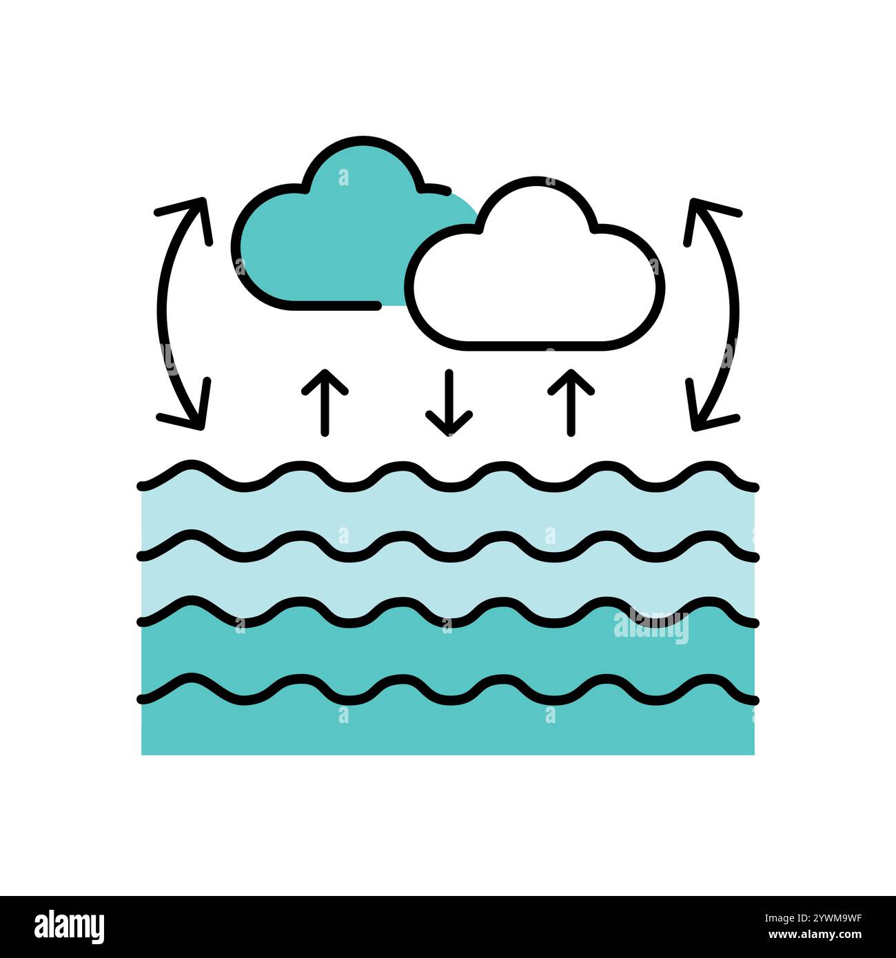 Hydrologic cycle Stock Vector Images - Alamy