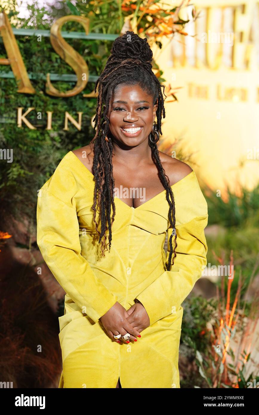 Clara Amfo attending the UK premiere of Mufasa: The Lion King, at ...