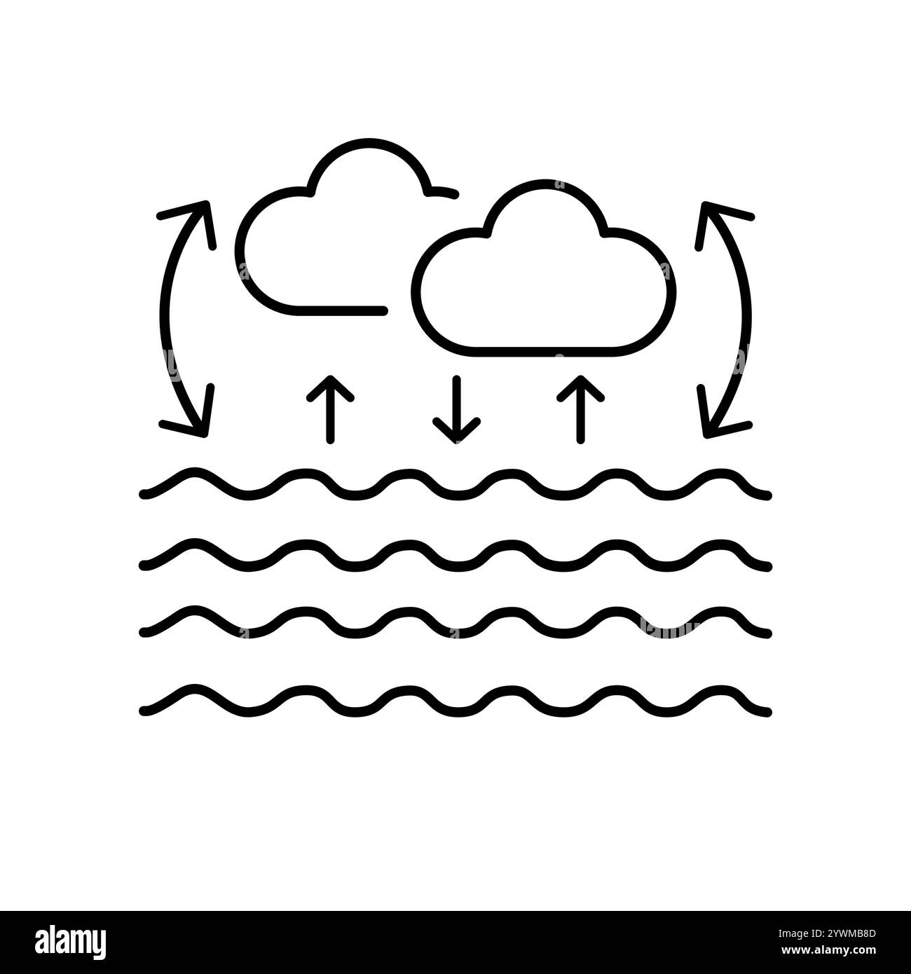 Hydrologic cycle Stock Vector Images - Alamy