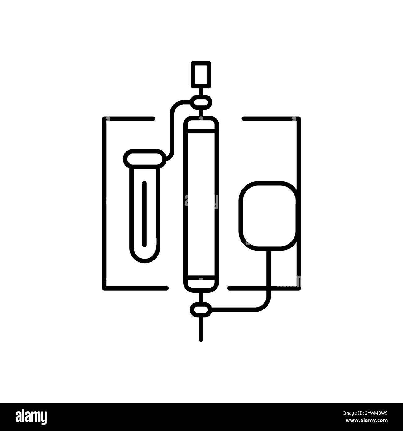 Water technologies line color icon. Sign for web page, mobile app ...