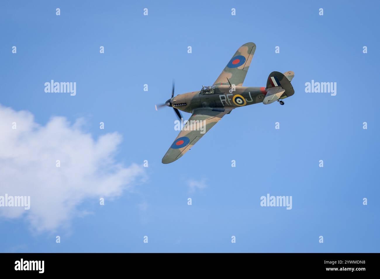 RAF Battle of Britain Memorial Flight Hawker Hurricane, airborne at the ...
