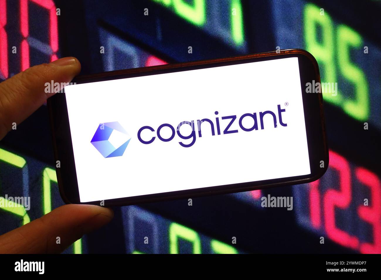 In this photo illustration, the Cognizant Technology Solutions company ...