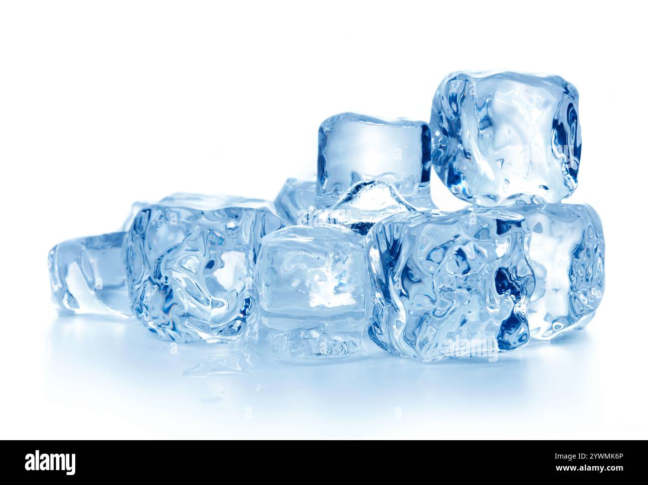 Ice, white background Cut Out Stock Images & Pictures - Alamy