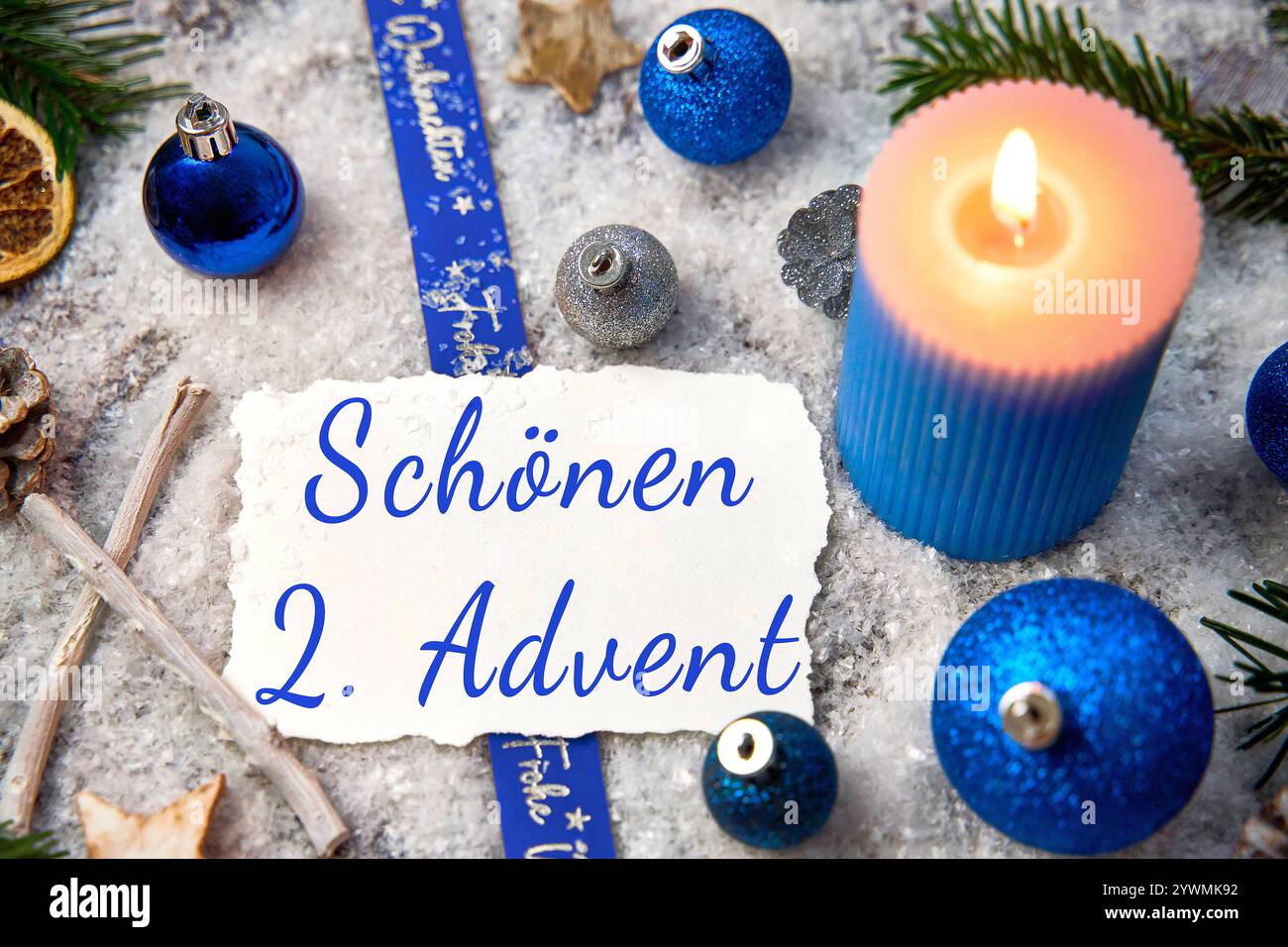 Bavaria, Germany - December 10, 2024: Have a nice 2nd Advent Advent ...