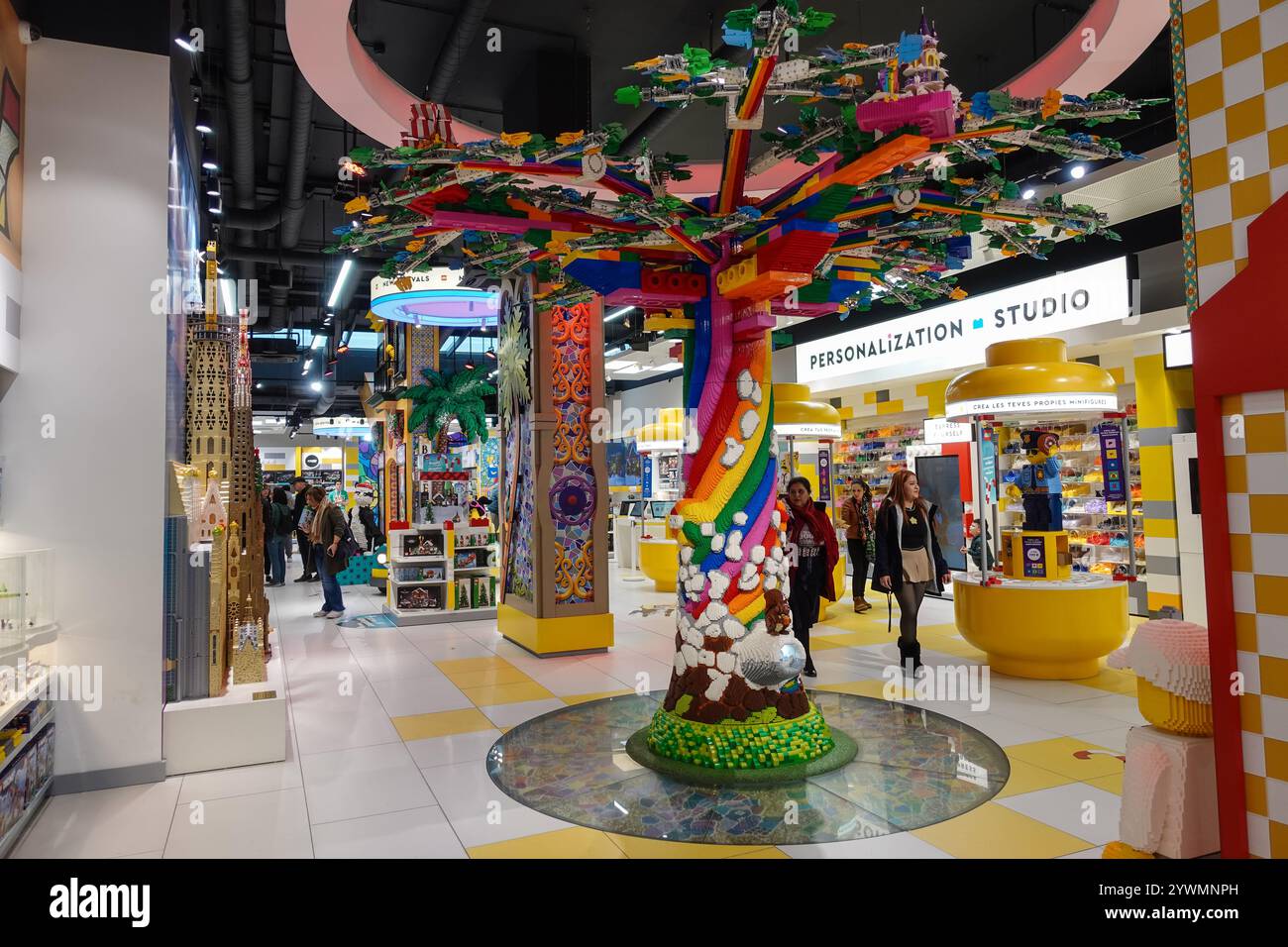 Interior of LEGO Store in Barcelona, Spain Stock Photo - Alamy