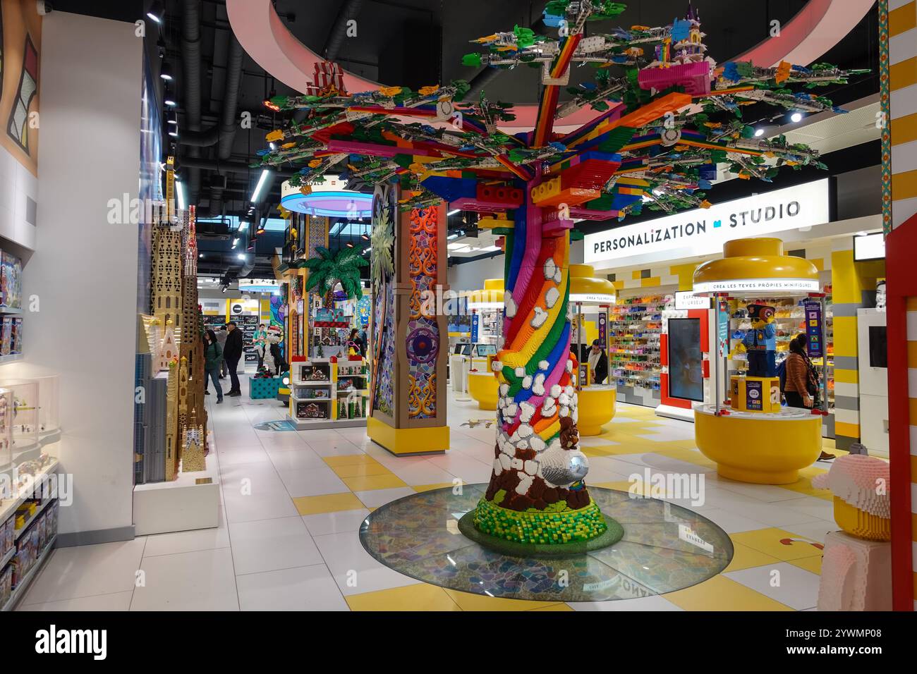 Interior of LEGO Store in Barcelona, Spain Stock Photo - Alamy