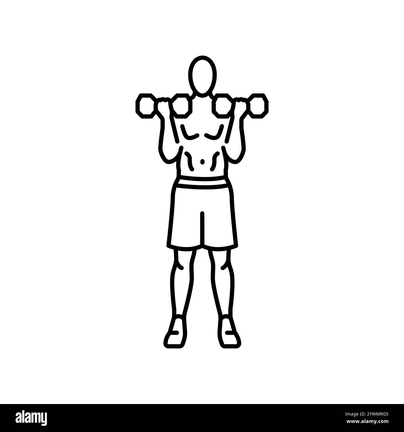 Bicep curls Stock Vector Images - Alamy