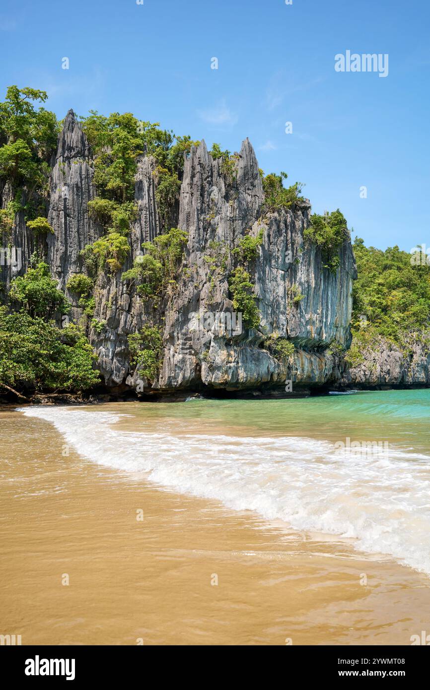 Scenic beach on Palawan island, Philippines Stock Photo - Alamy