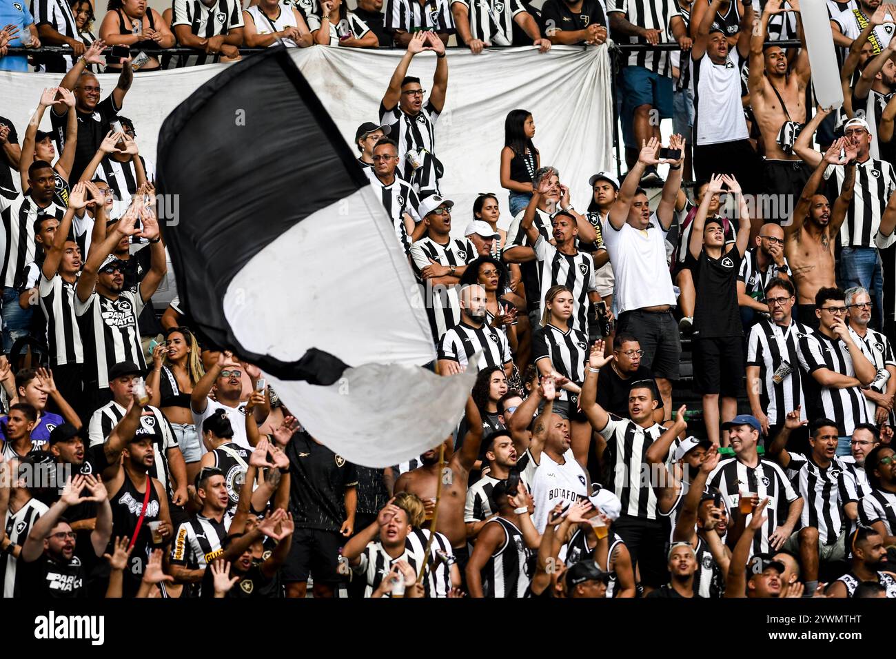 Rio, Brazil, december 8 2024 - Fans in match between Botafogo vs Sao ...
