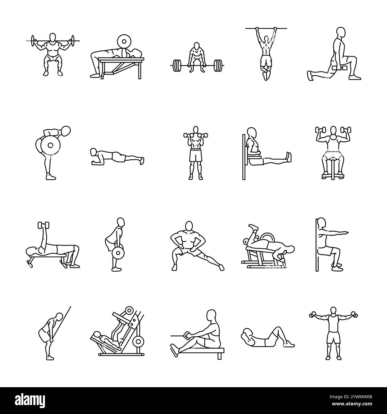 Lateral raises vector vectors hi-res stock photography and images - Alamy