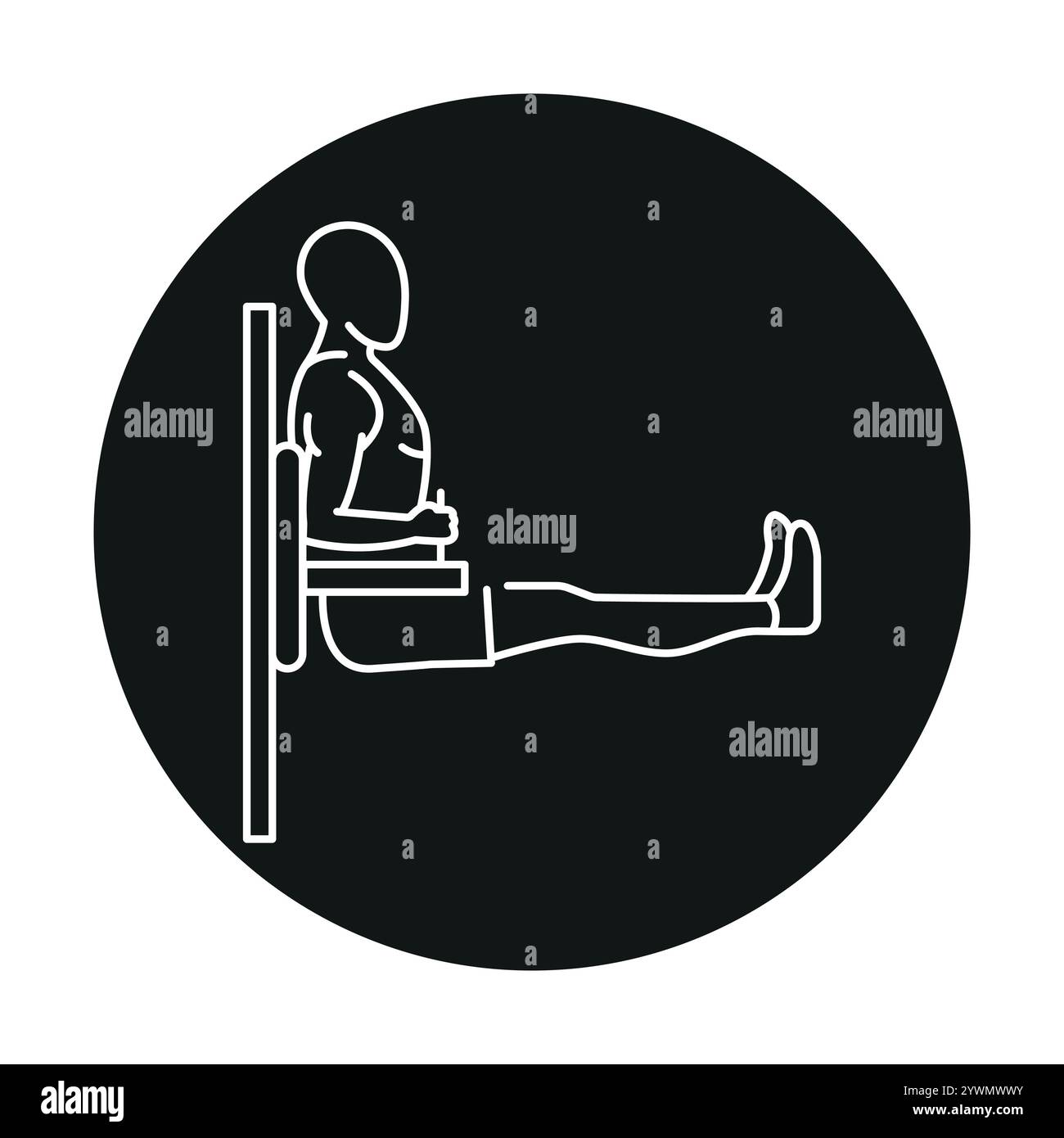 Leg raises exercise Stock Vector Images - Alamy