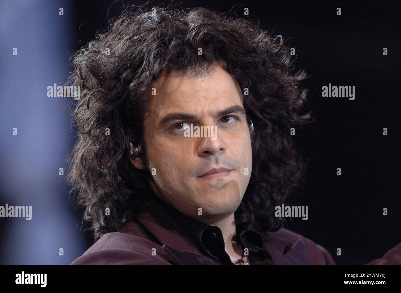 Milan Italy 21/03/2005: Francesco Renga, Italian singer,during the live ...