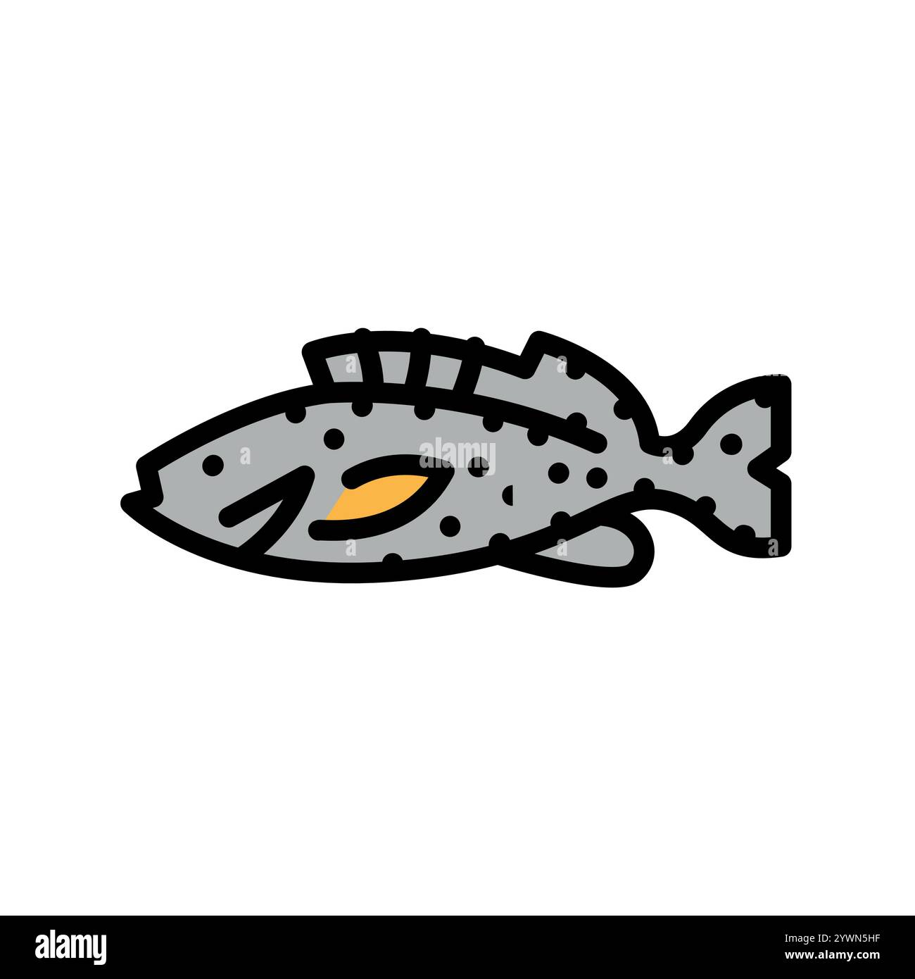 Spotted grouper Stock Vector Images - Alamy
