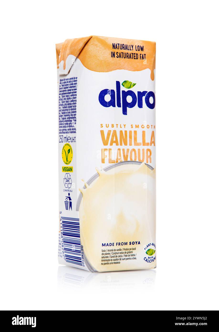 LONDON, UK - DECEMBER 05, 2024: Apro subtly smooth vanilla flavour ...
