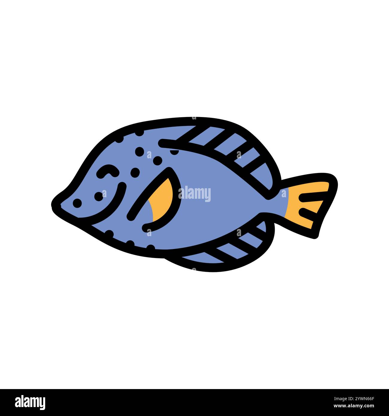 Yellow tang vector vectors hi-res stock photography and images - Alamy