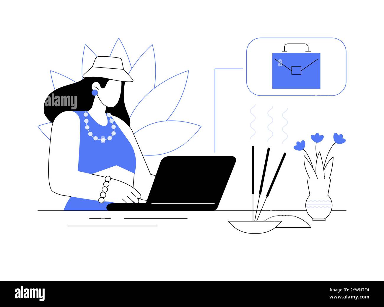 Working retreat isolated cartoon vector illustrations Stock Vector ...