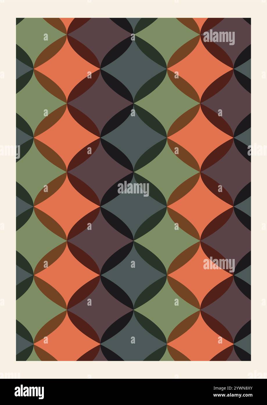 Vector abstract colorful geometric rectangle shapes poster. Colorful ...