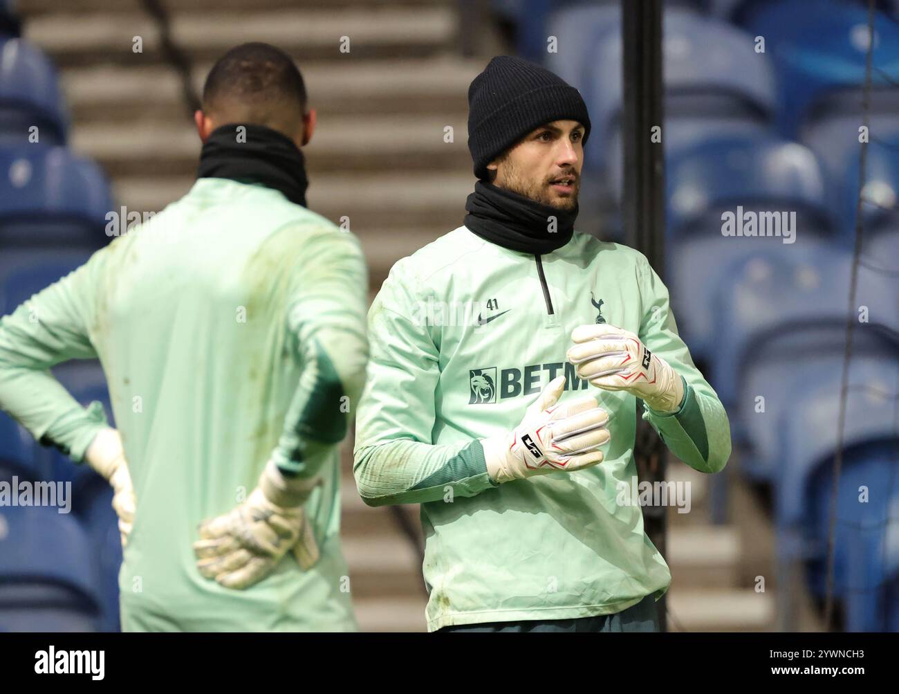 Tottenham Hotspur goalkeeper Alfie Whiteman during a Training Session ...