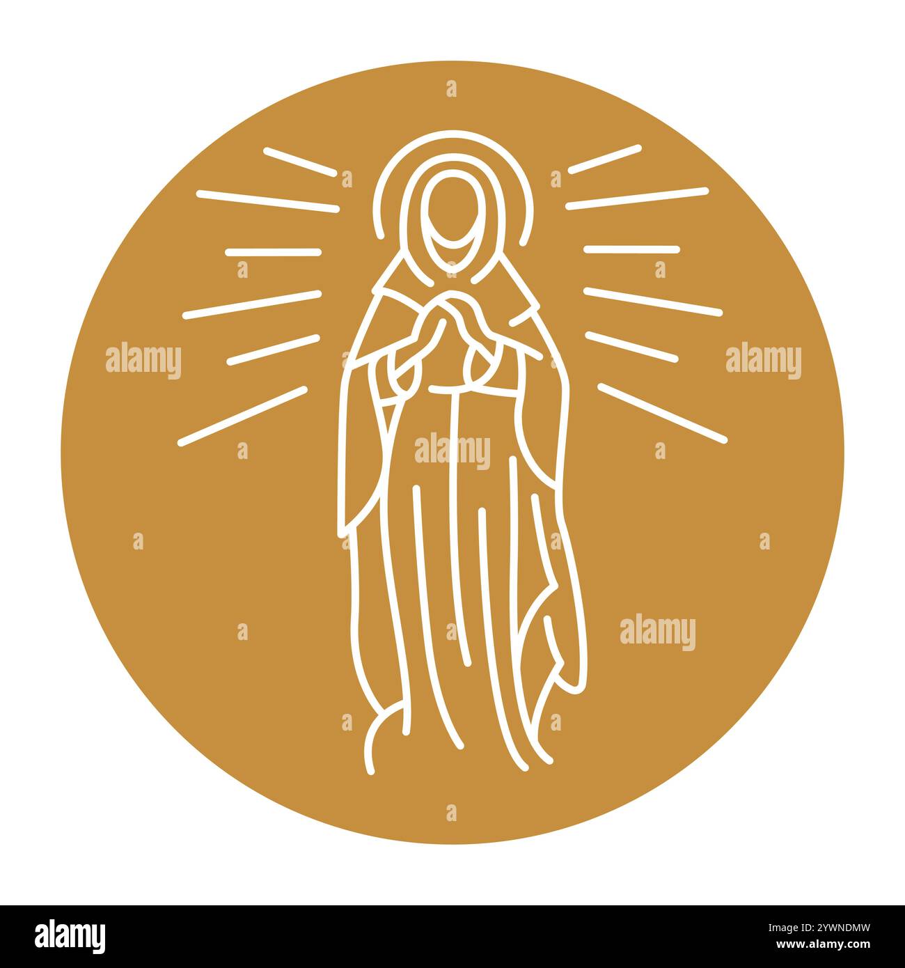 Statue of saint joseph with jesus Stock Vector Images - Alamy