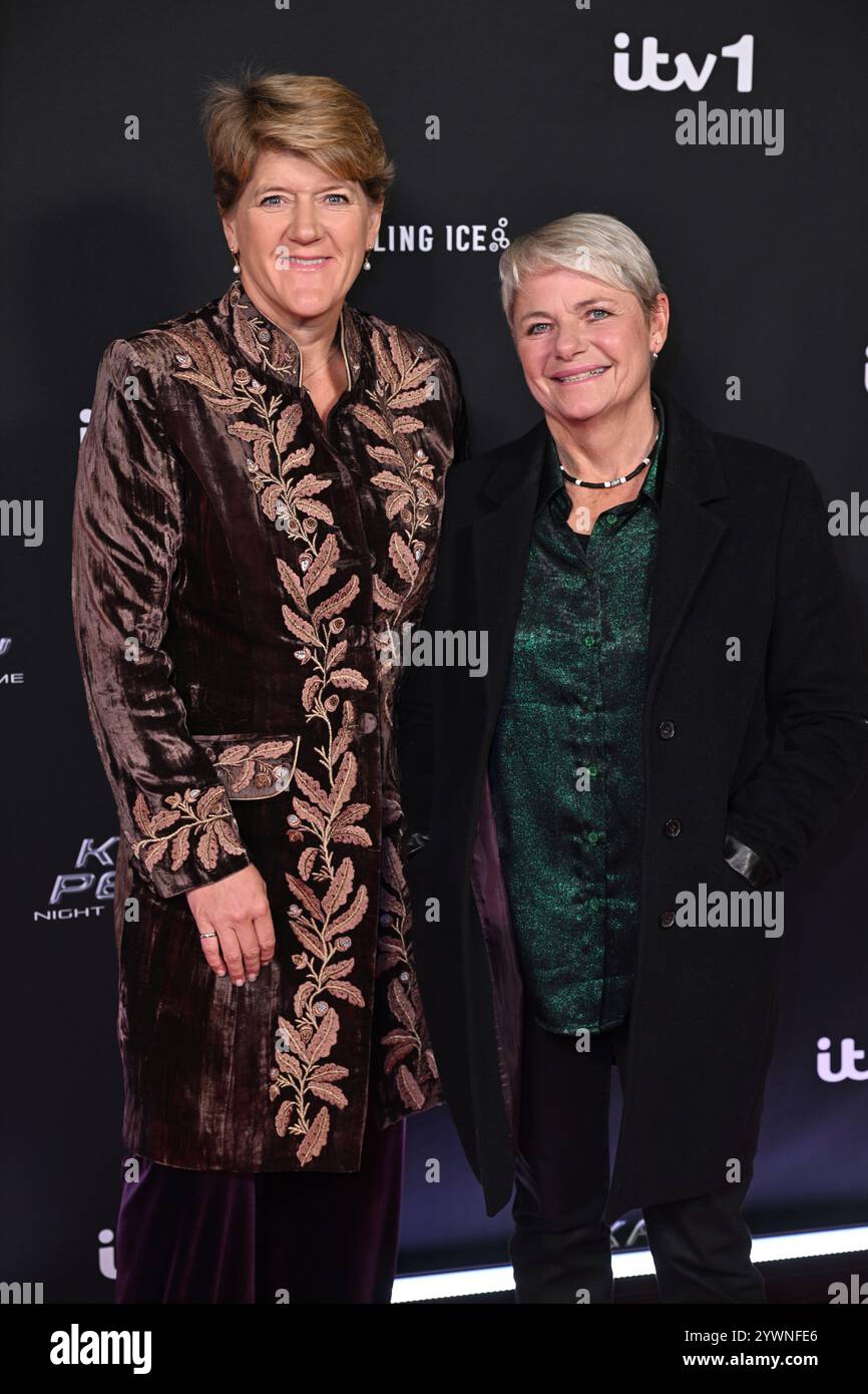 London, UK. December 11th, 2024. Clare Balding and partner Alice Arnold ...