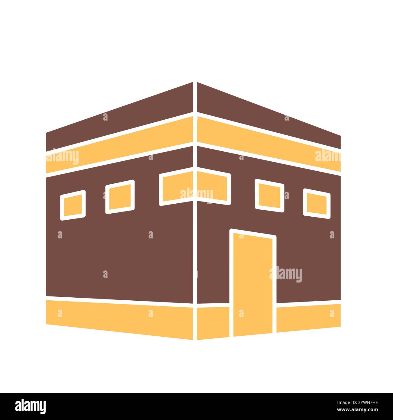 Kaaba color icon. Muslim religion.Sign for web page, mobile app, button ...